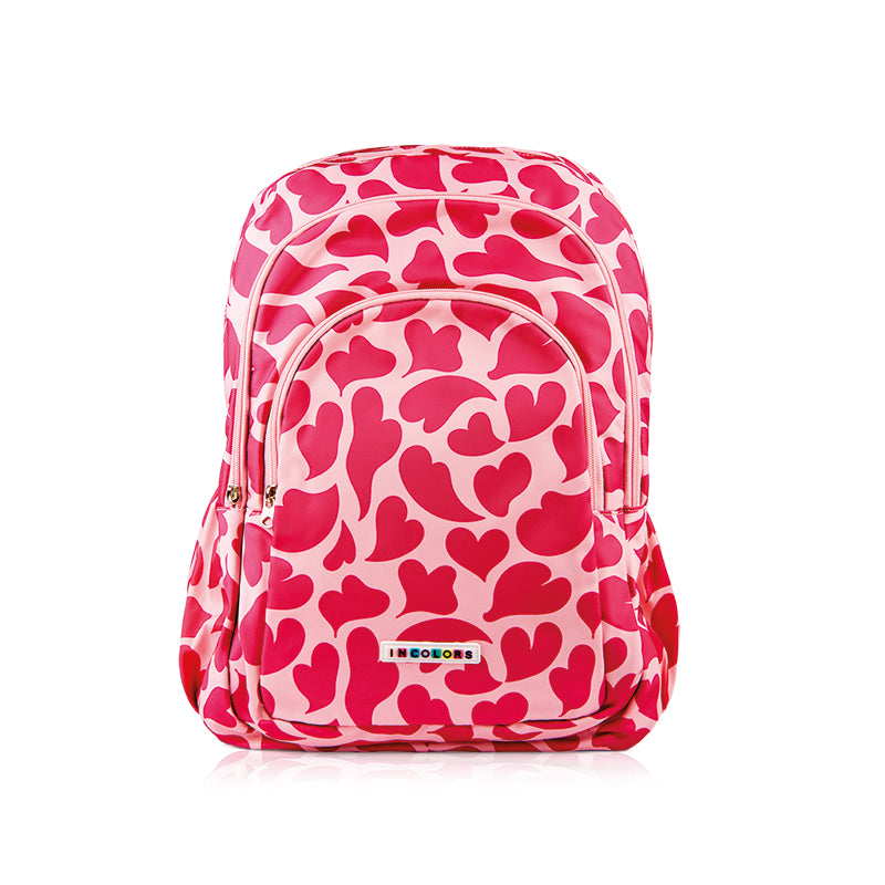 Morral Doble Faz rosado/corazones – Scribe