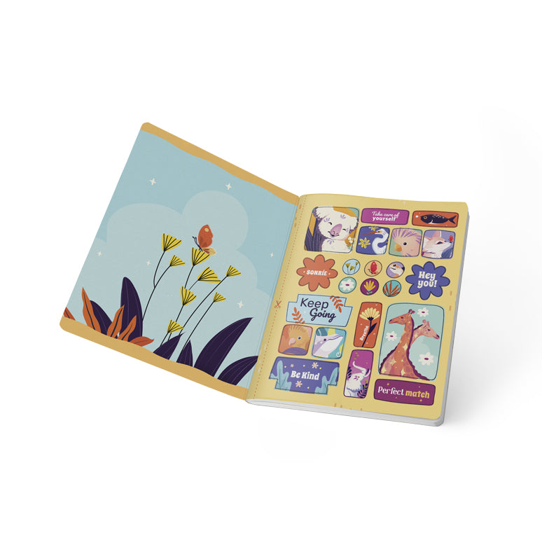 Cuaderno cosido 50h cuadros Natural Zoo – Scribe