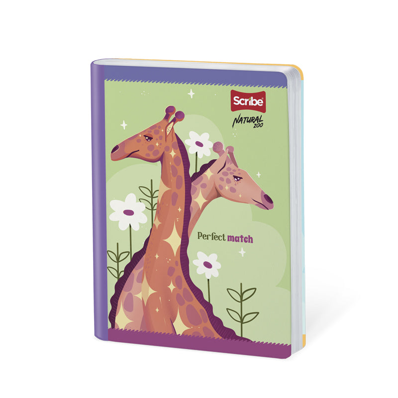 Cuaderno cosido 50h cuadros Natural Zoo – Scribe