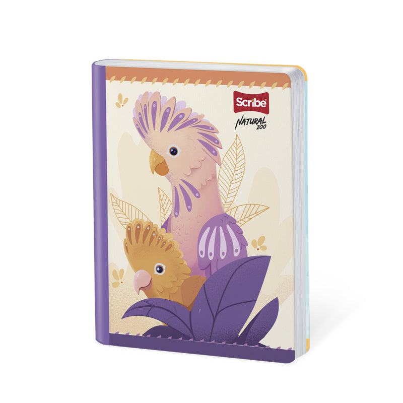 Cuaderno cosido 50h cuadros Natural Zoo – Scribe