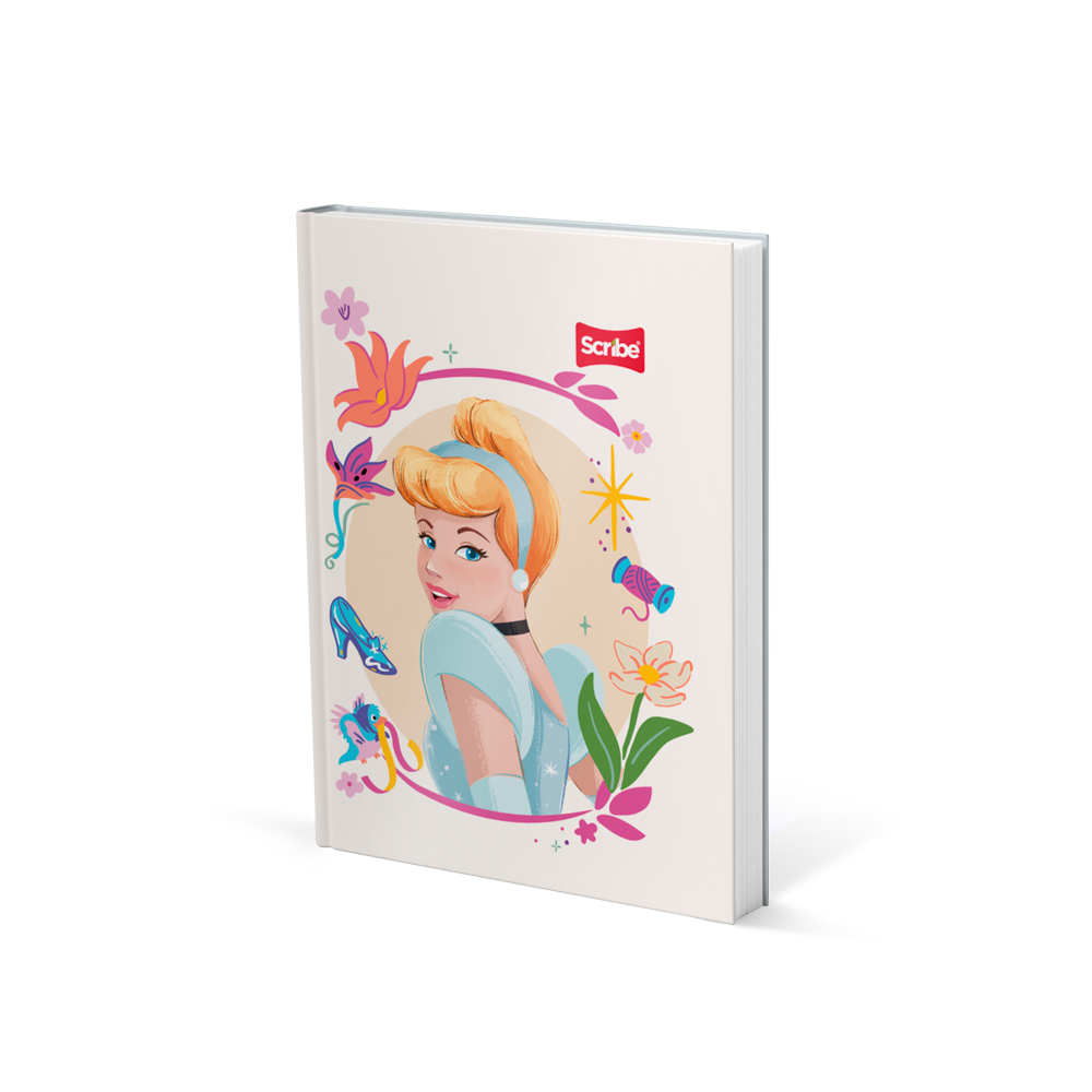 Cuaderno Cosido Pasta Dura 100h Cuadros Princesas – Scribe