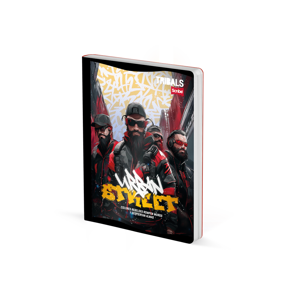 Cuaderno Cosido Grande 50h Cuadros Tribals – Scribe